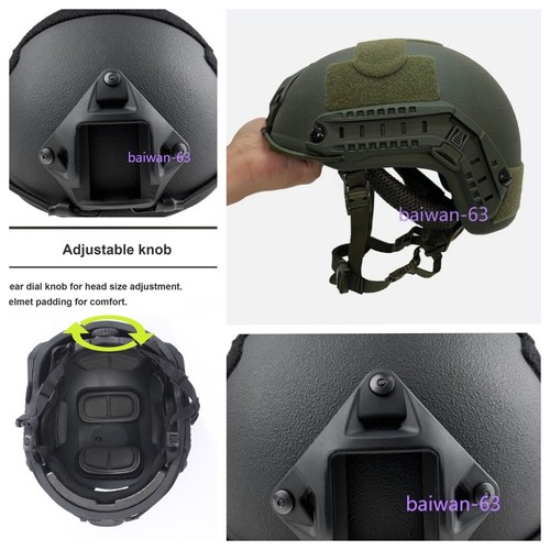 UHMWPE Fast Ballistic Tactical Helmet IIIA Level 3 Bulletproof Combat ...