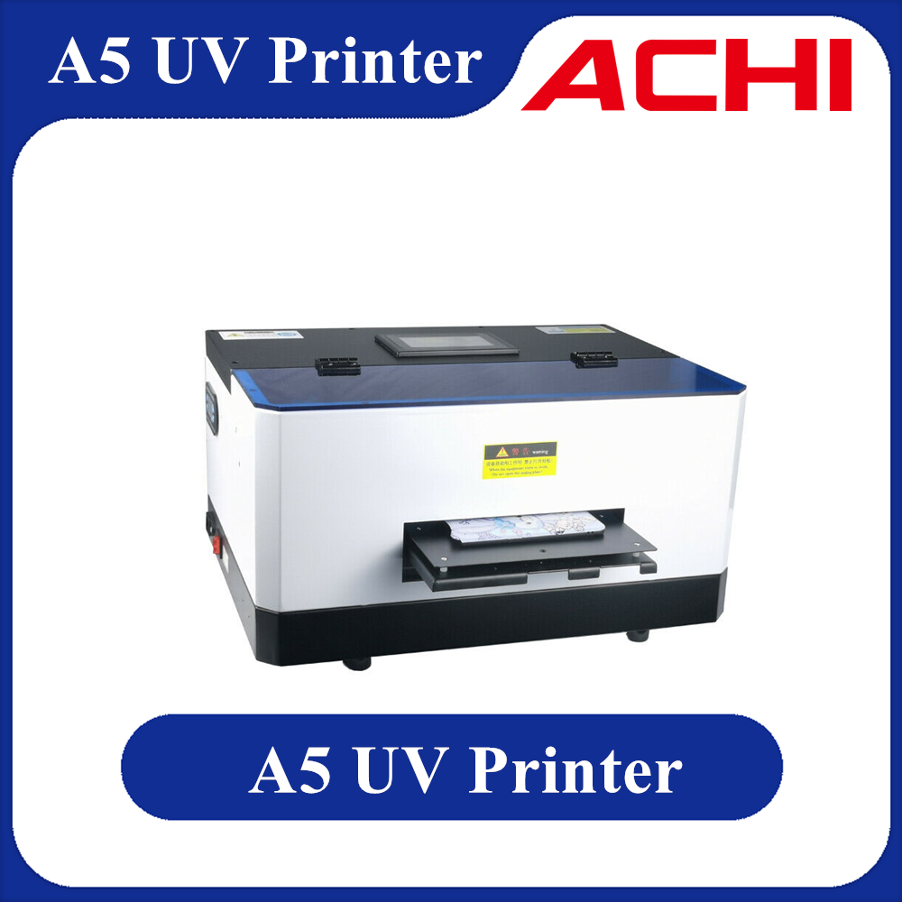 [IN US] ACHI A5 UV Printer Flatbed Inkjet Printer for Lightweight Phone ...