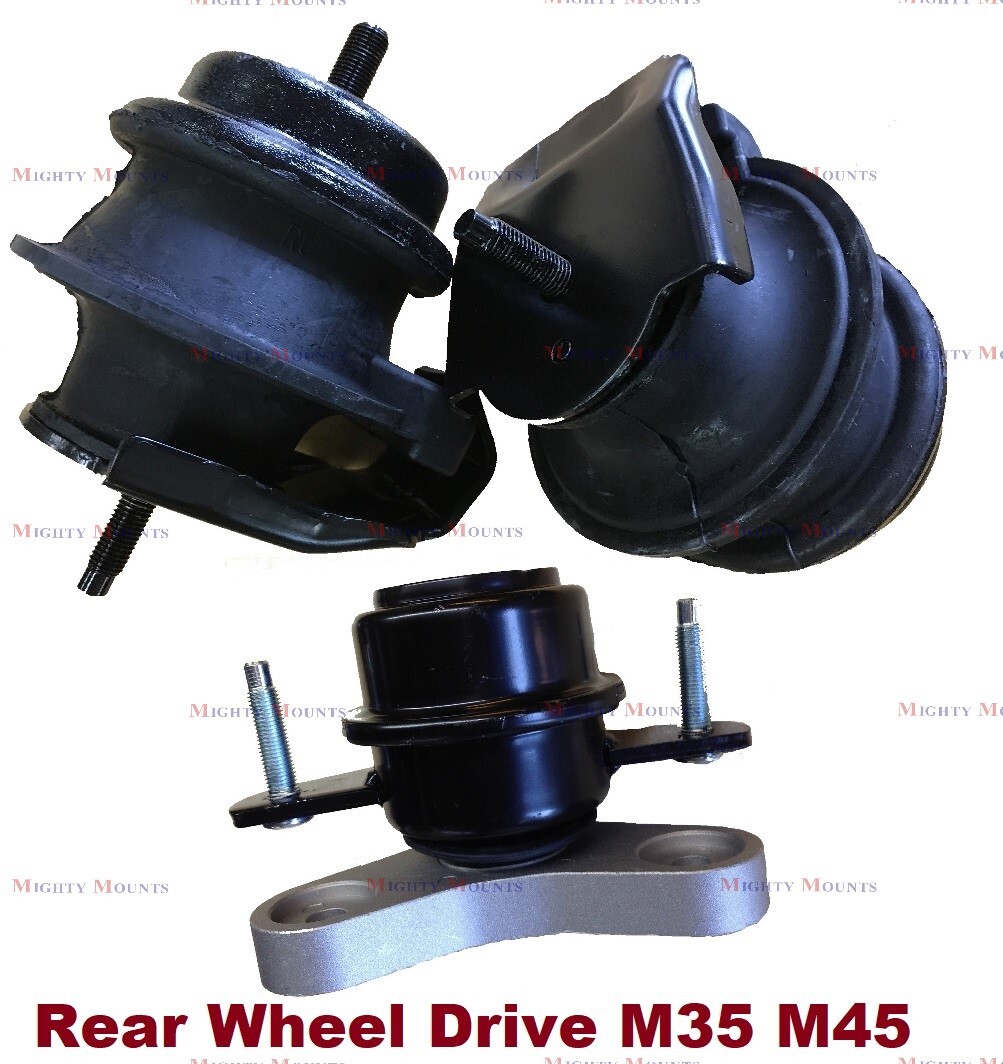 MMA036R 3pc Motor Mounts fit RWD Infiniti M35 M45 2006 - 2008 ...