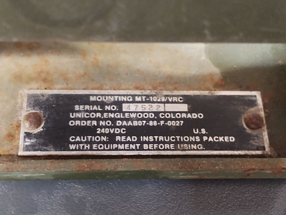 Military Radio Receiver Rack MT-1029 MOUNT for transceivers RT-246, RT ...