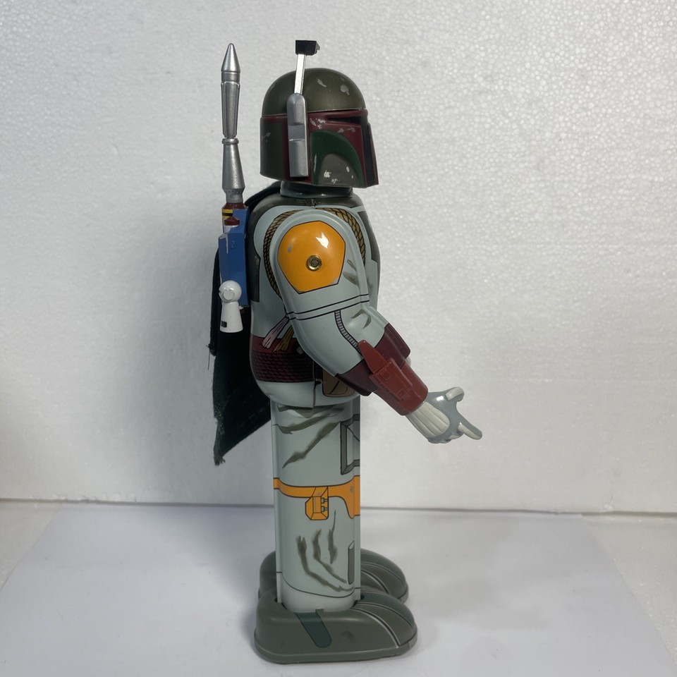 Rare 1998 Star Wars Boba Fett wind up tin toy Osaka new windup boxed | eBay