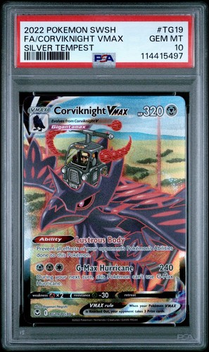Pokemon Silver Tempest Corviknight VMAX TG19 PSA 10 | eBay