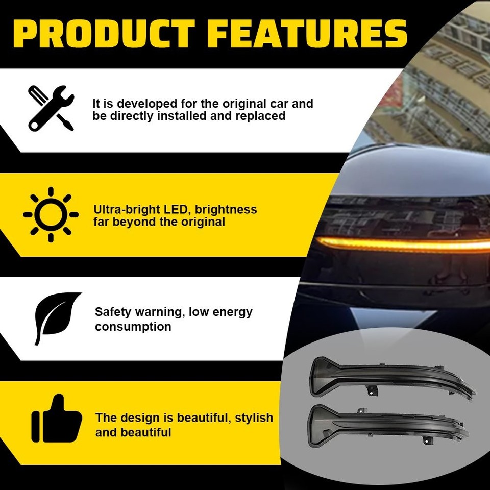 For BMW 5 G30 G31 6 Series G32 2017-2023 Mirror LED Turn Signal Light ...