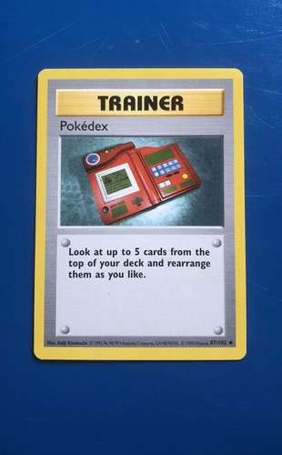 Shadowless - Pokédex - Base Set - 87/102 - Pokemon Card - EXC | eBay