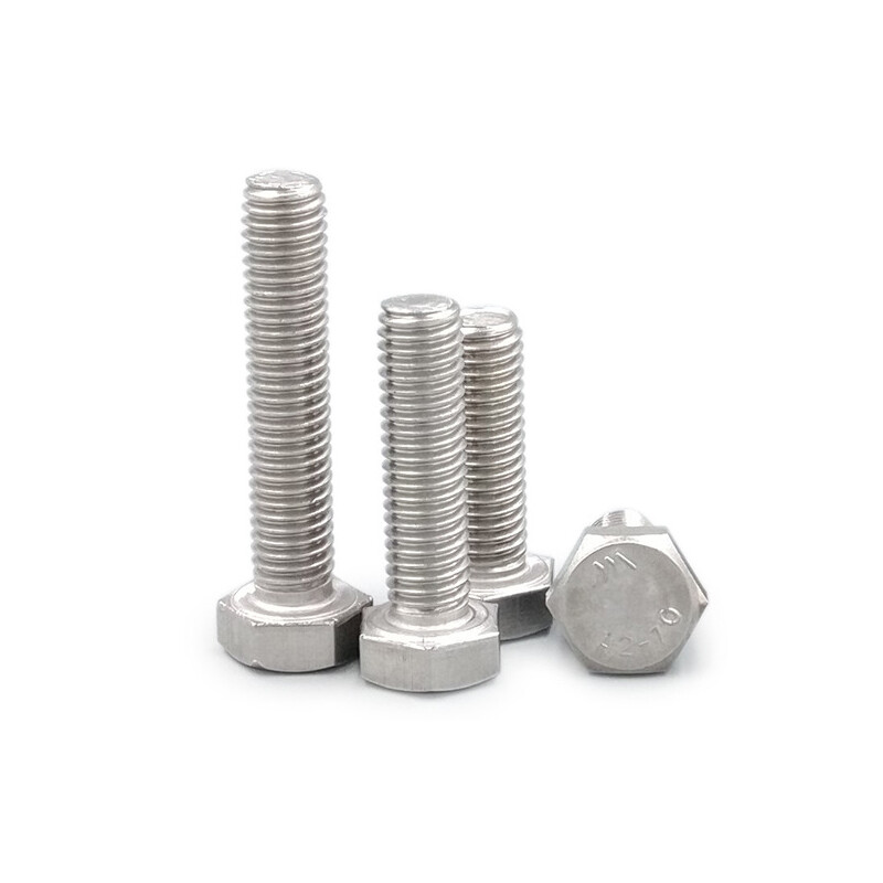 2Pcs M9 304 Stainless Steel Screw Hexagon Bolts 1.0mm Pitch 16mm-80mm ...