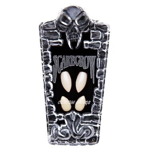Werewolf Vampire Deluxe Fang Caps Halloween Wolf Custom Fit Fangs ...