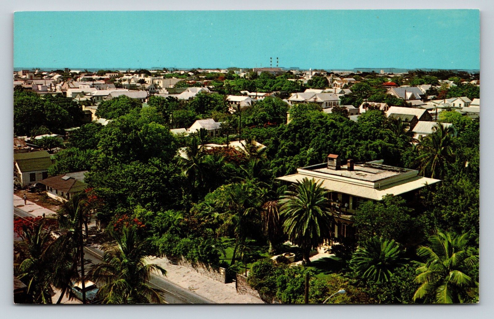 Aerial View Of Ernest Hemingway House & KEY WEST Florida VINTAGE ...
