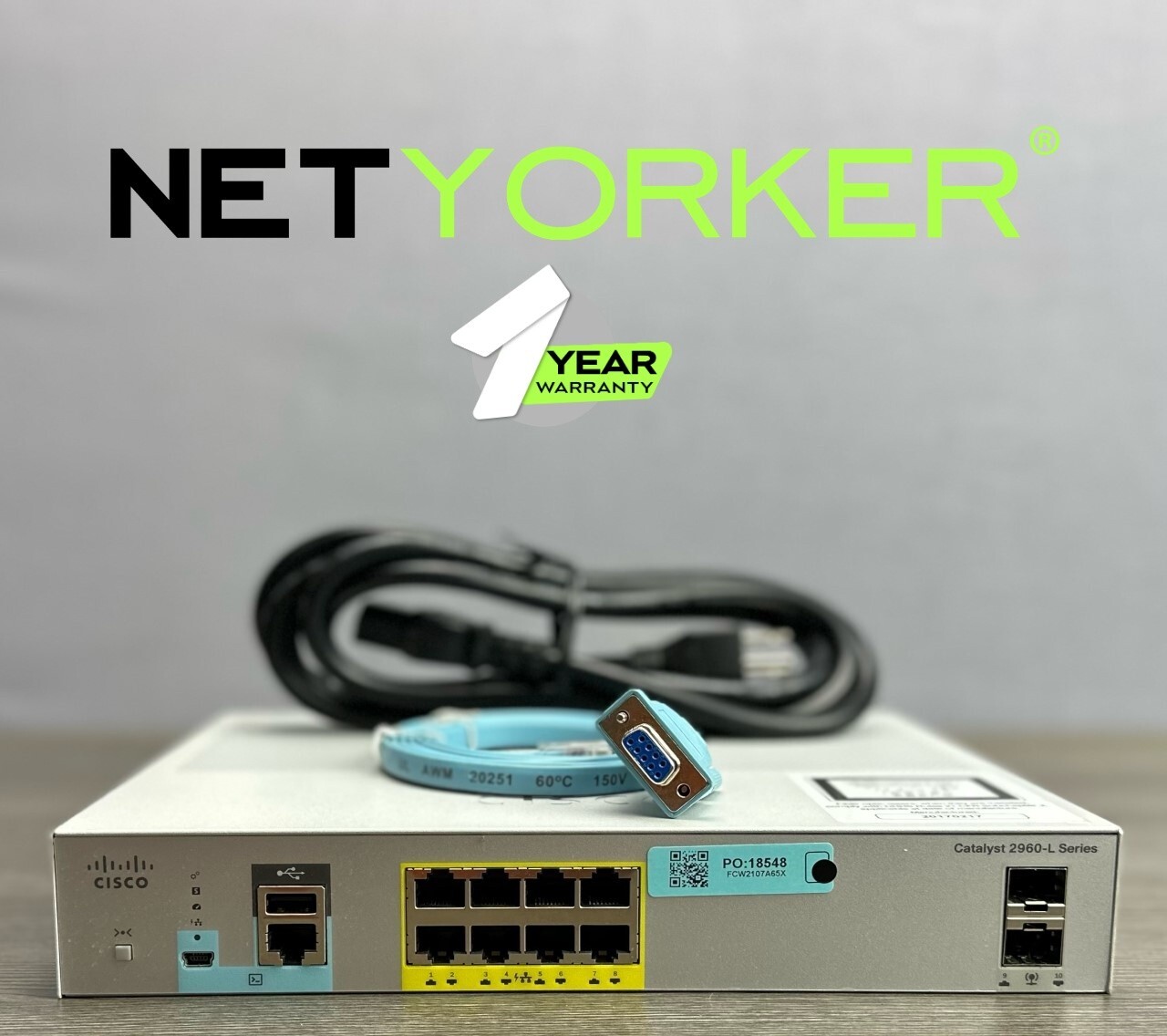 Cisco WS-C2960L-8PS-LL Catalyst 8 port GigE with PoE, 2 x 1G SFP- Same ...