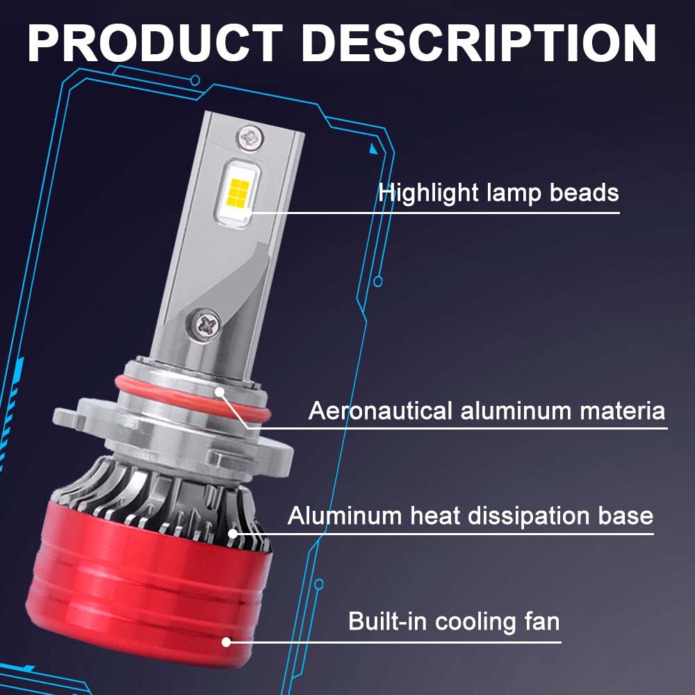 For Lexus GX460 2010-2013 6000K Combo LED Headlight High Low Beam Bulbs ...