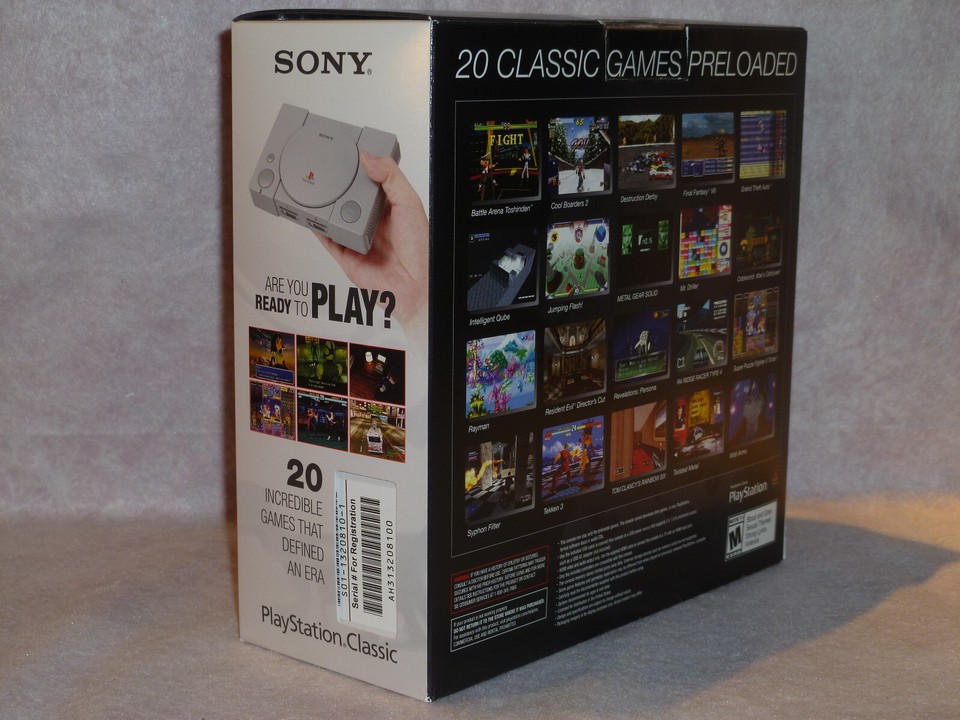 New! Sony PlayStation 1 Classic Mini Console PS1 with 20 Games ...