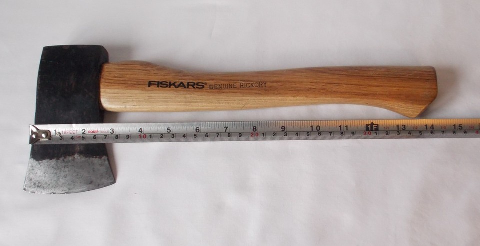 VINTAGE FISKARS 1 1/2LB HAND AXE HATCHET GENUINE HICKORY HANDLE | eBay UK