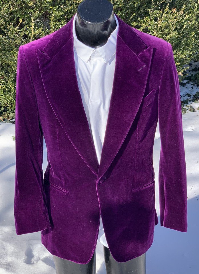 TOM FORD Purple Velvet Tuxedo Dinner Jacket Size 50 EU / 40R US 🇺🇸 | eBay