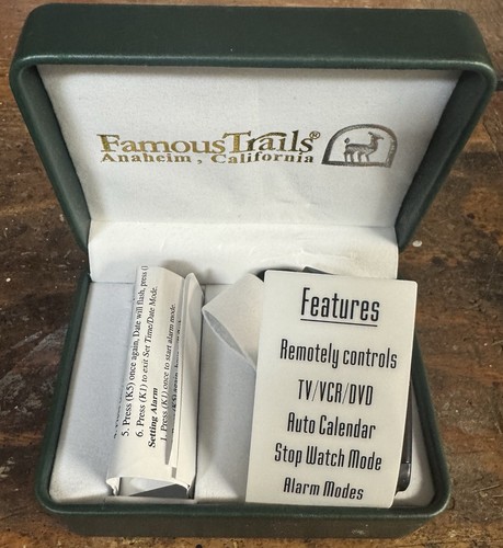 FAMOUS TRAILS-SL -2007 wrist watch rare Calculator control! Please Read ...