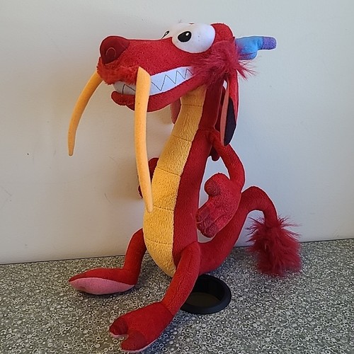 Disney Mulan Plush Mushu Dragon Red Smiling Resort Store Exclusive 16” | eBay
