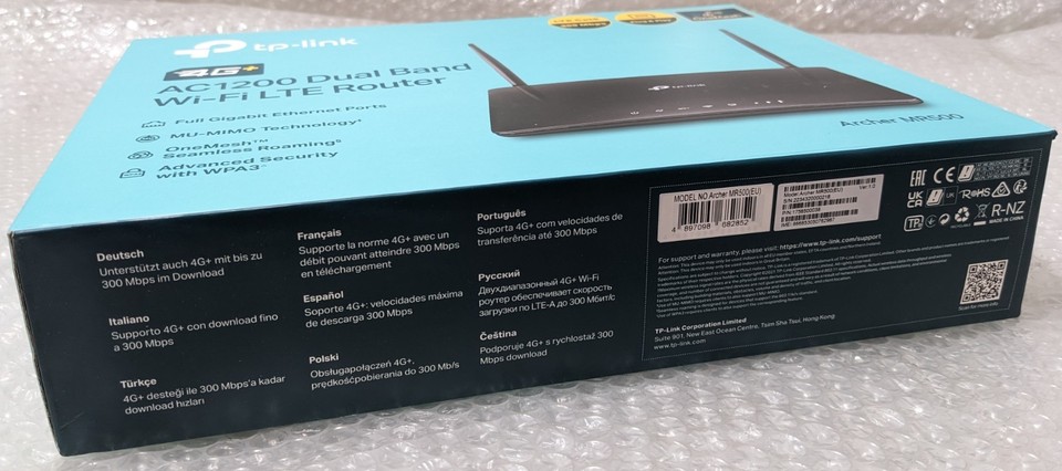TP-Link Archer MR500 AC1200 4G+ Cat6 WiFi Router with Sim Slot, MU-MIMO ...
