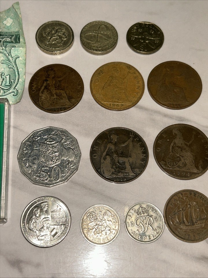 Collectable Coins Job Lot of Old Foreign and British Currency | eBay UK