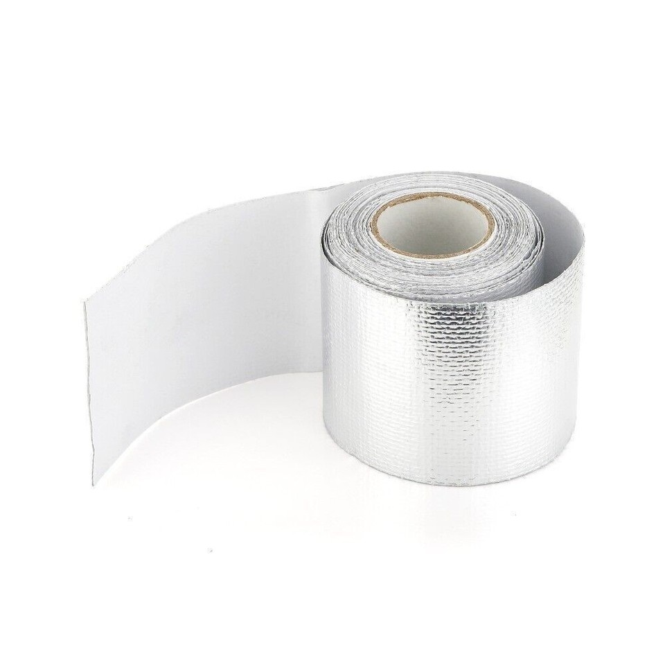 2" x 16' Adhesive Exhaust Header Pipe Wrap Heat Shield Tape Exhaust ...