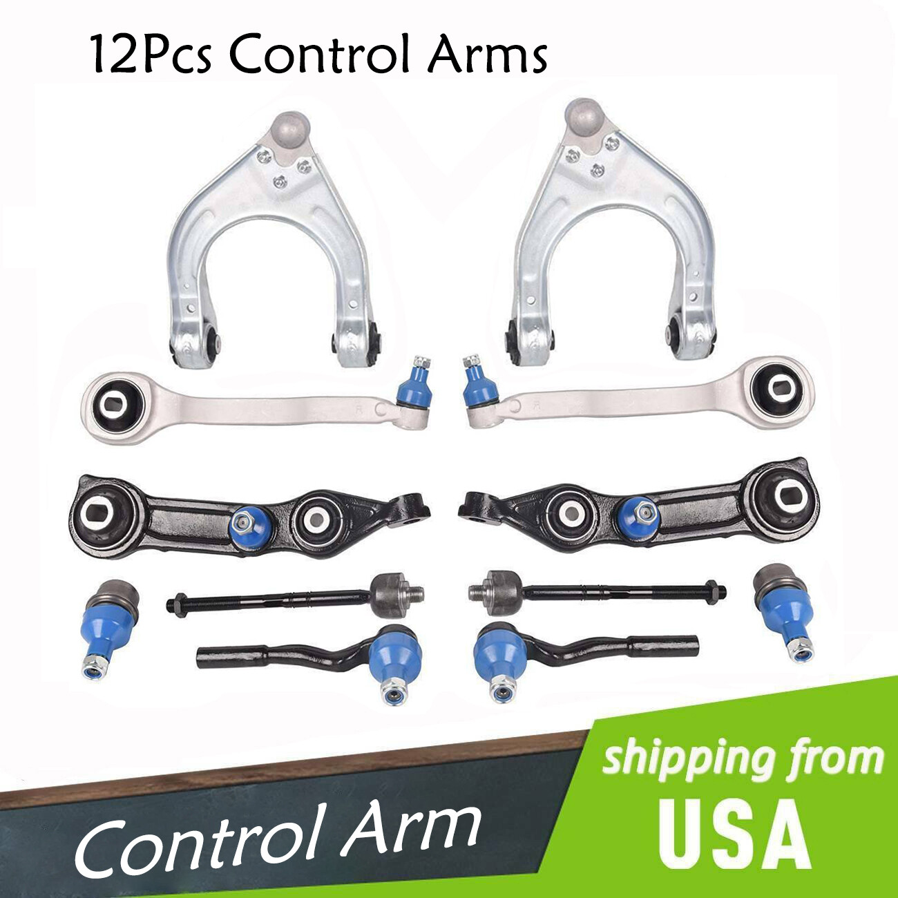 12Pcs Control Arms Tie Rod Ends Suspension Kit For Mercedes-Benz W211 ...