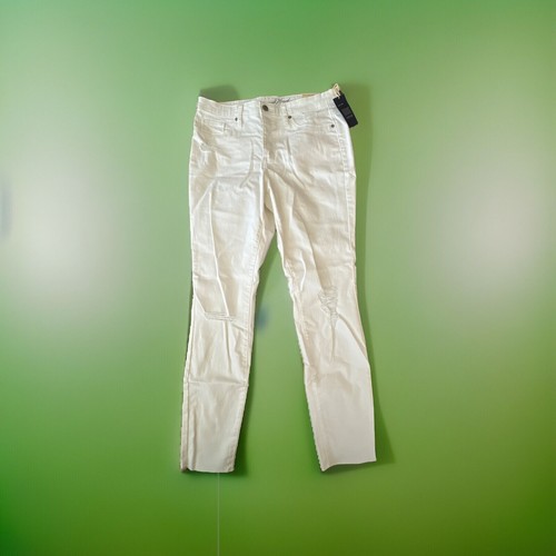 Women’s High Rise Jeggings 10 White Universal Threads Distressed ...
