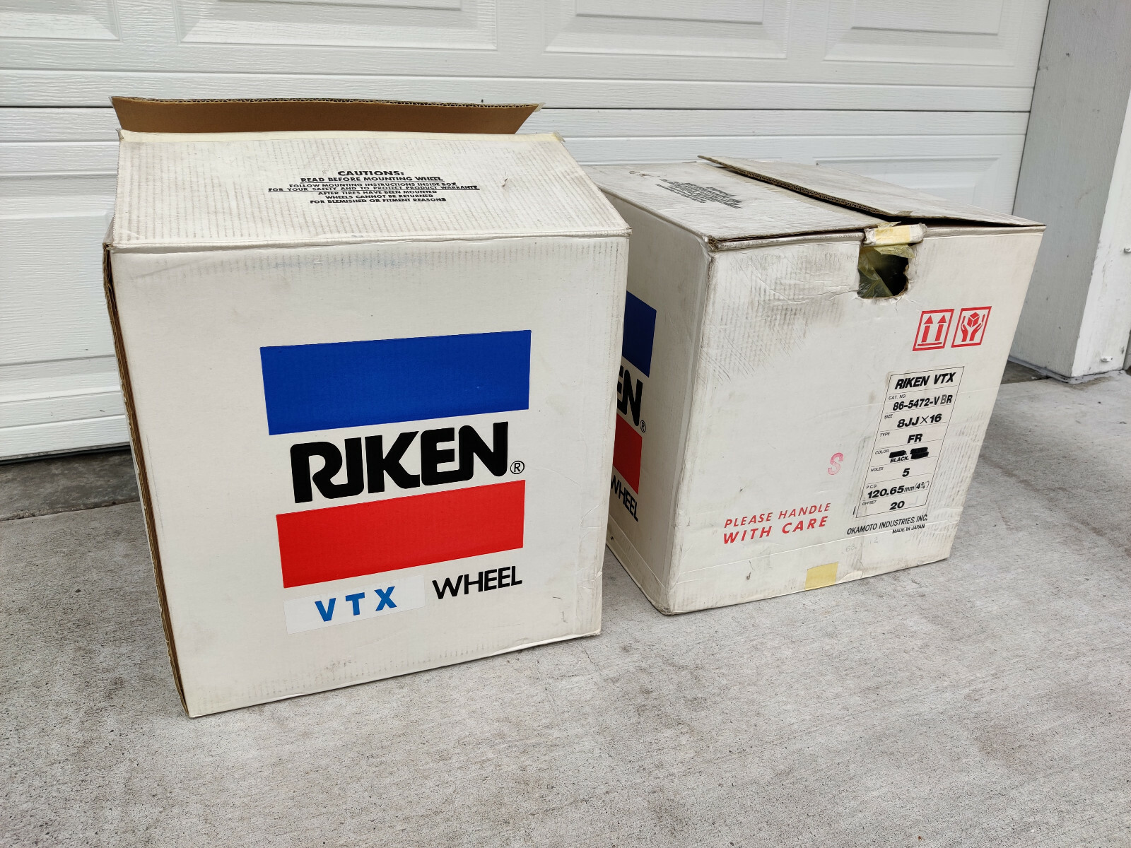 1988 Riken VTX 16x8 5x120 X4 Wheels | 79.5mm Hub Bore | Aluminum ...