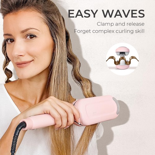 TYMO ROVY Hair Crimper Waver Hair Tool Deep Wave Curling Iron Pink ...