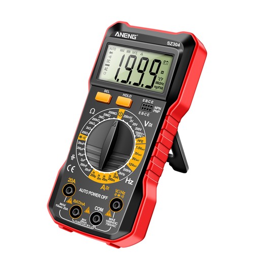 ANENG SZ304 Multifunction 1999 Counts Digital Multimeter True RMS ...
