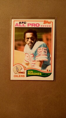 1982 Topps Football All PRO Carl Roaches # 104 Houston Oilers! EX-MT+ ...