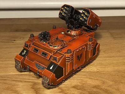 Warhammer 40K Space Marines Blood Angels Whirlwind Tank Painted | eBay UK