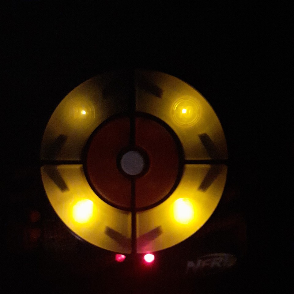 Hasbro Nerf Shooting Target Digital Screen Lights Sound Working ...