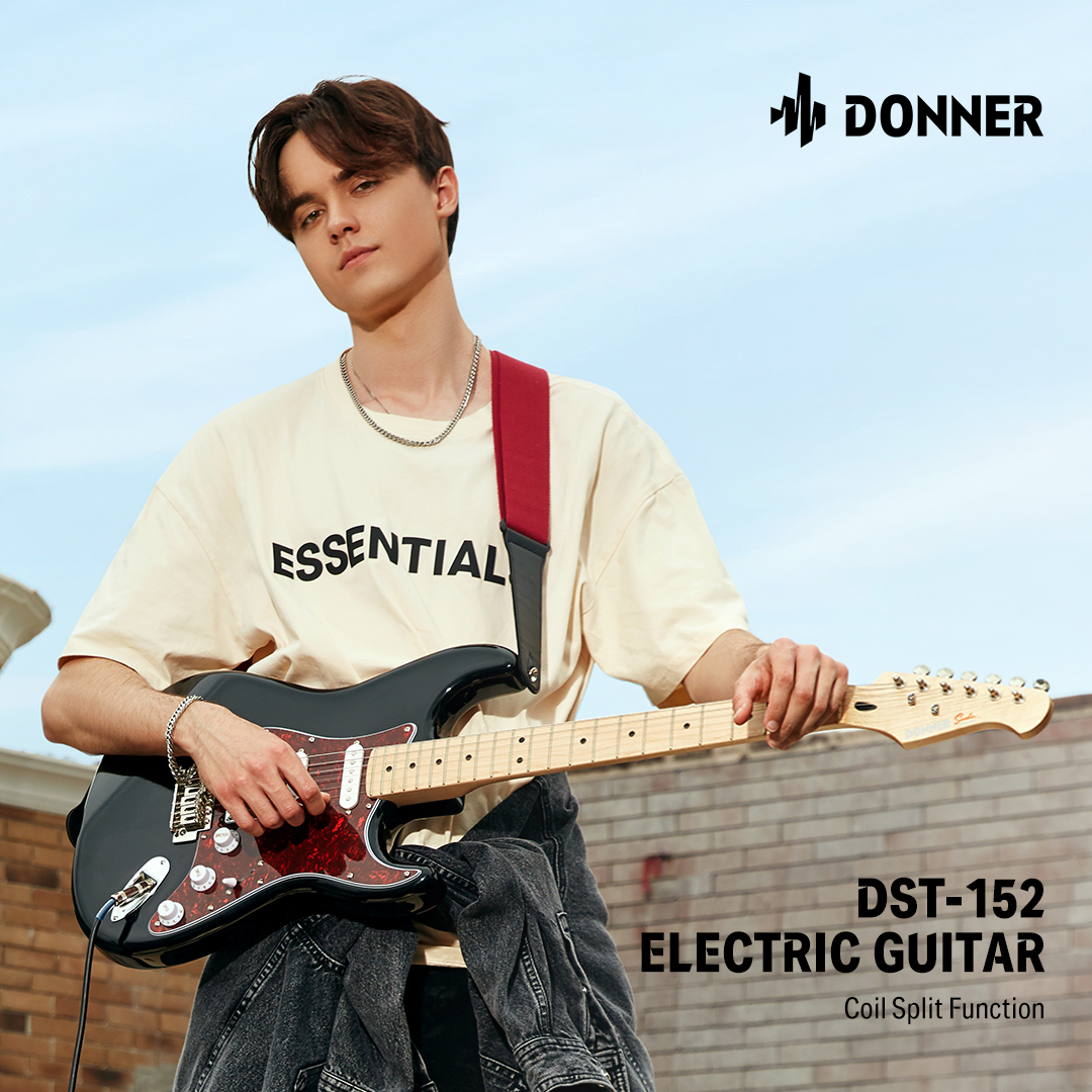🎸 Donner DST-152 Electric Guitar And Amp Bundle HSS Pickup Coil Split 7 ...