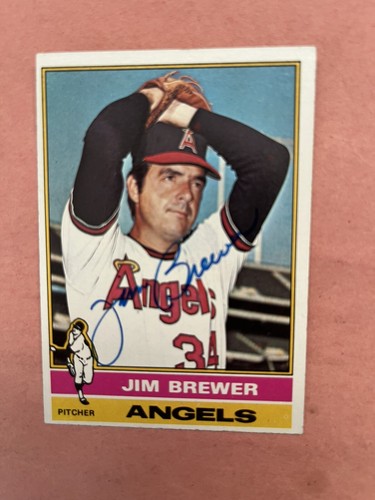 1976 Topps #459 California Angels Jim Brewer Autograph. | eBay