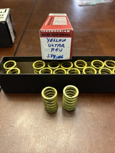 Vintage NOS Iskenderian Isky yellow valve springs Hot Rod | eBay