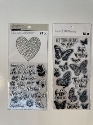 Lot Of 2 Recollections Poly Clear Photopolymer Stamps - Combo Lot | eBay