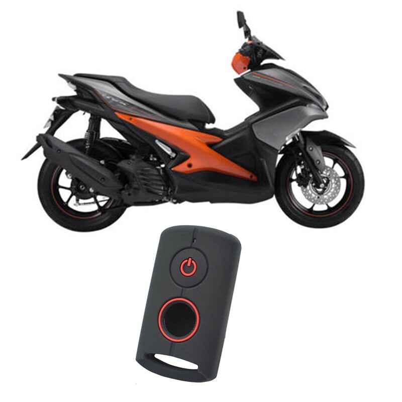 Black Motor Remote Key Fob Case for NVX155 XMAX XMAX300 AEROX JAUNS 20 ...