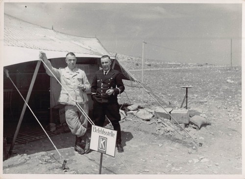 GERMAN COMMAND POST IN THE DESERT-WW2 MILITARY PHOTOGRAPH | eBay