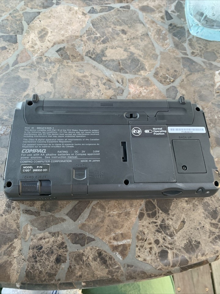 Rare Vintage COMPAQ C120+ Palmtop Mini Pocket PC PDA Retro Laptop With ...