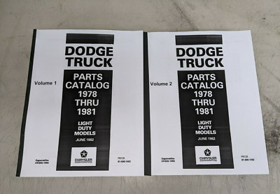 1980-1981 Dodge D450 Truck Cab & Chassis Parts Catalog Manual | eBay