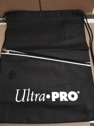 ULTRA PRO BACKPACK TOTE BAG drawstring new with front pocket zipper | eBay