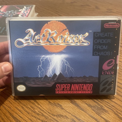 ActRaiser Super Nintendo Snes -Custom Hard Case Box NO GAME | eBay