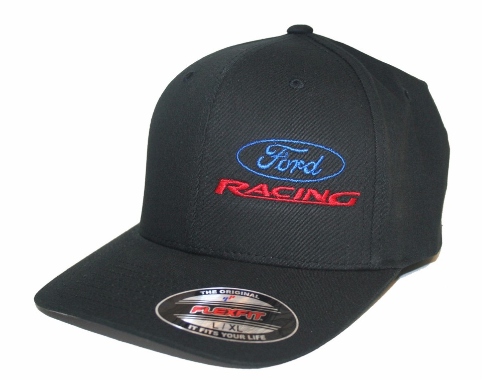 Ford Racing hat cap fitted flexfit curved bill S/M L/XL XL/XXL | eBay