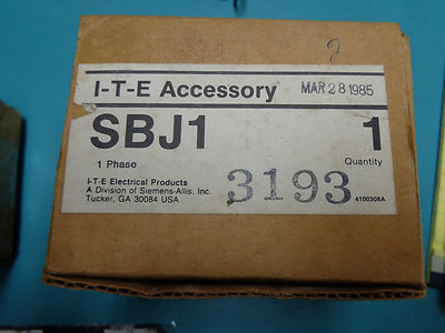 BRAND NEW IN BOX SIEMENS ITE MODULAR METERING COUPLING CAT# SBJ1 | eBay