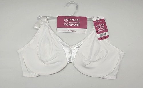 OLGA Warners White Underwire Soft Cup Lift Bra Women 38D 38DD 40DD 42D ...