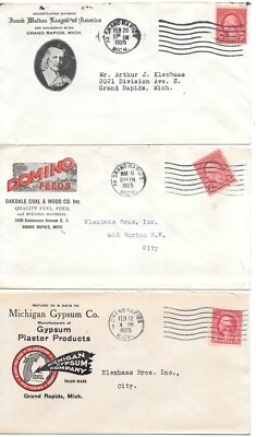 3 - 1925 - Grand Rapids, Michigan - Advertisement Covers; Izaak Walton ...
