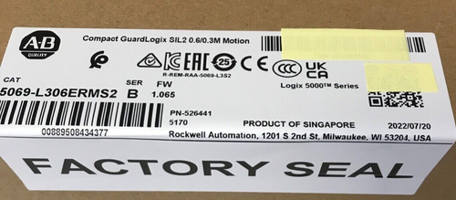 Allen-Bradley 5069-L306ERMS2 Compact GuardLogix 5380 Safety PLC ...