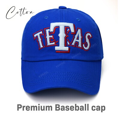 100% Cotton "TETAS" Texas Rangers Hat Overlap Snapback Blue Trucker Cap ...