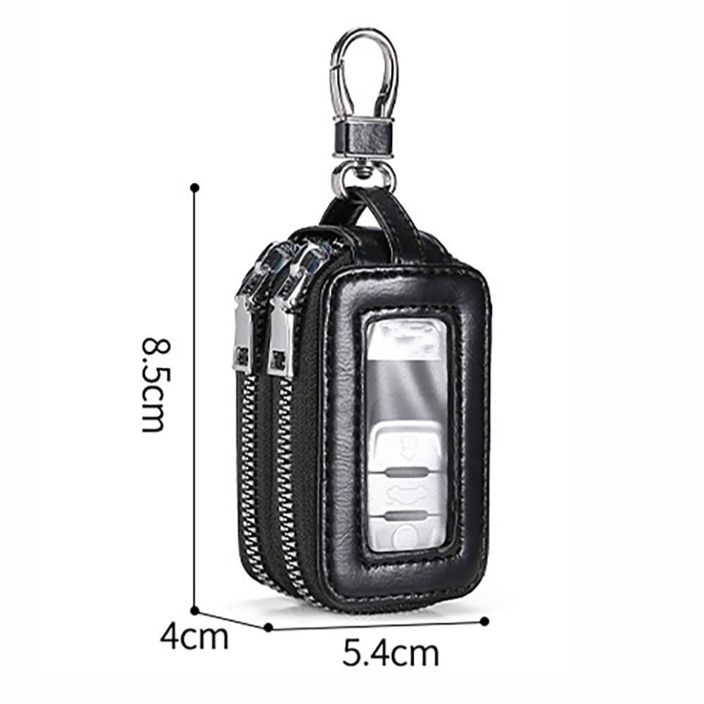 PU Car Remote Control Zipper Key Bag Lychee Pattern Key Chain Men | eBay