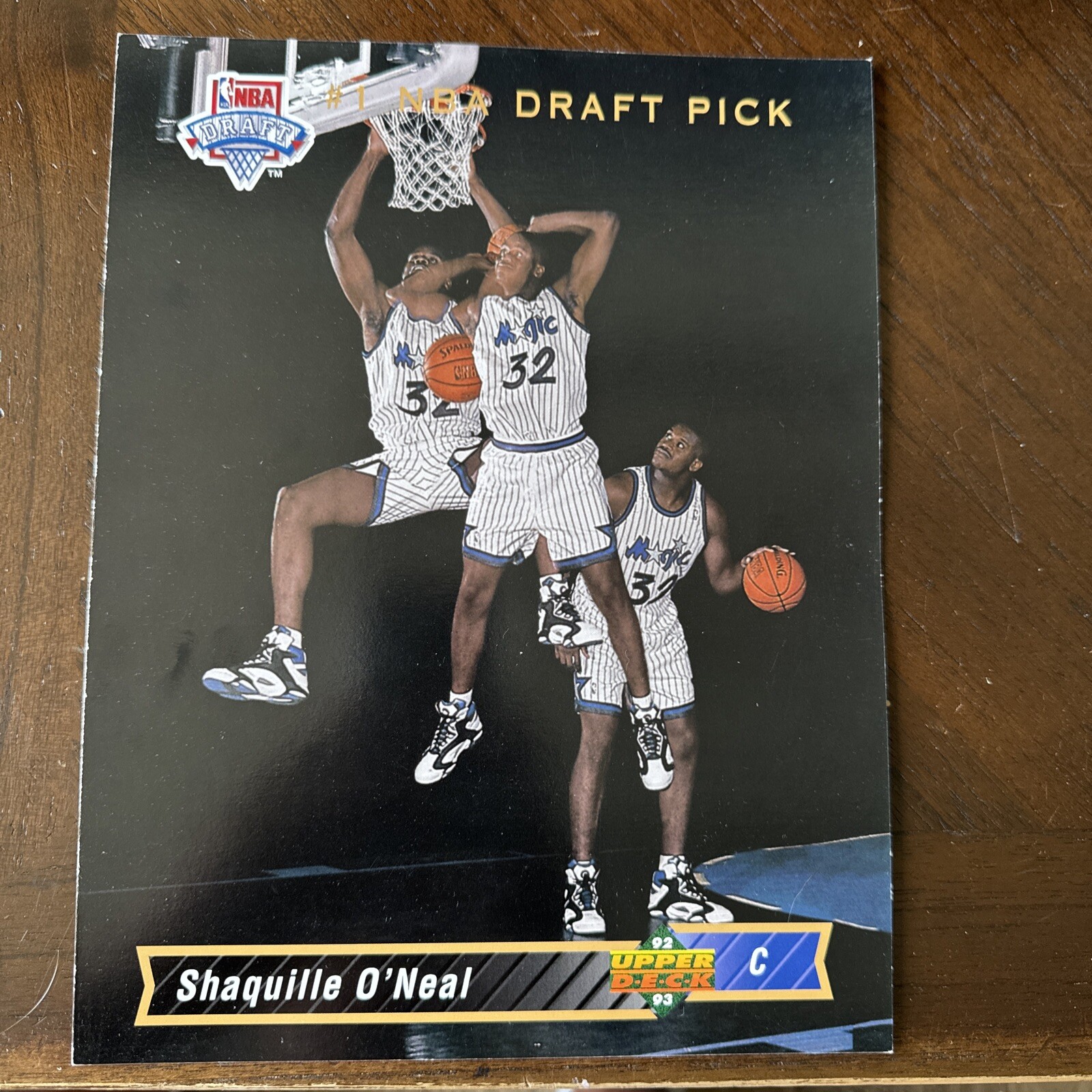 Shaquille Shaq O'Neal 1992-93 Upper Deck #1 NBA DRAFT PICK Rookie RC ...