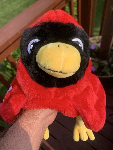 St. Louis Cardinals Plush Fred Red Bird Hat Embroidered Baseball MLB ...