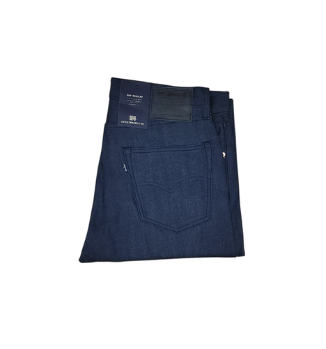 Levi's 505 Men's Selvedge Jeans Soft Rigid Dark Wash Blue Label ...