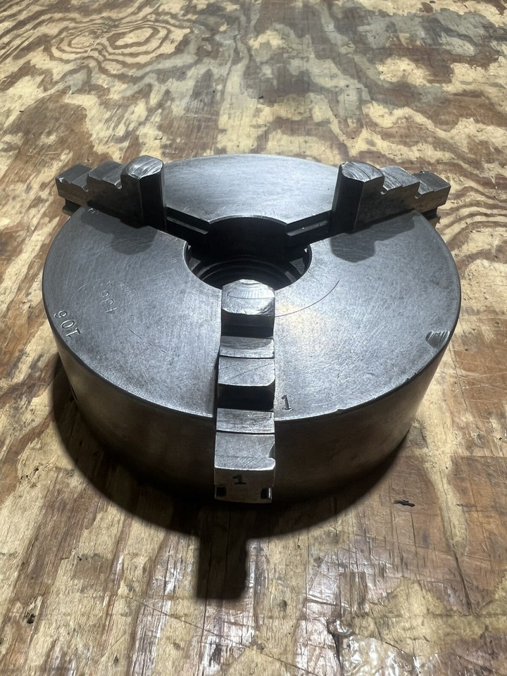 Vintage Buck Tool Co 5" Metal Lathe Chuck 3 Jaw for Atlas 10 Or 12 ...